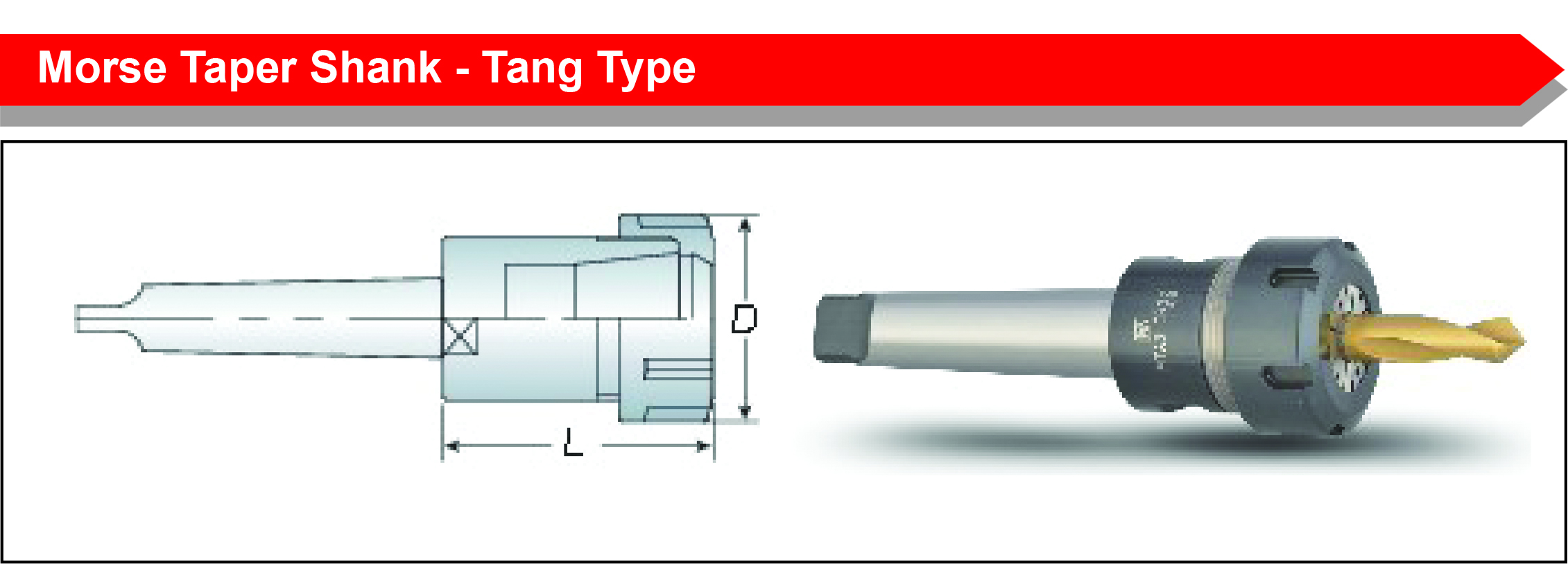 Morse Taper Shank - Tang Type | machinetools.lk
